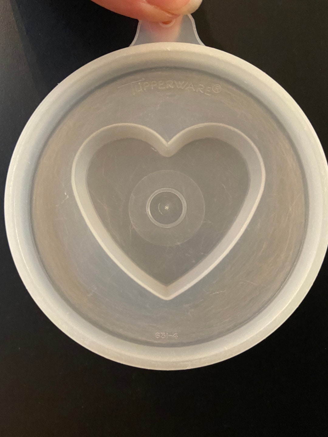 Vintage, Tupperware, Jel-n-serve, Jello Mold, Heart Design Lid, Retro ...