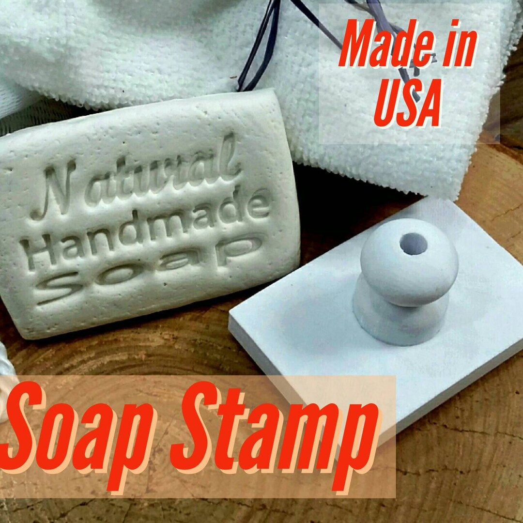 Soap Stamp "natural Handmade Soap" With Handle Used for Soap Making HP ...