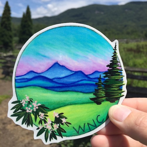 Land of the Pines Pine Tree North Carolina Sticker Vinyl - Etsy