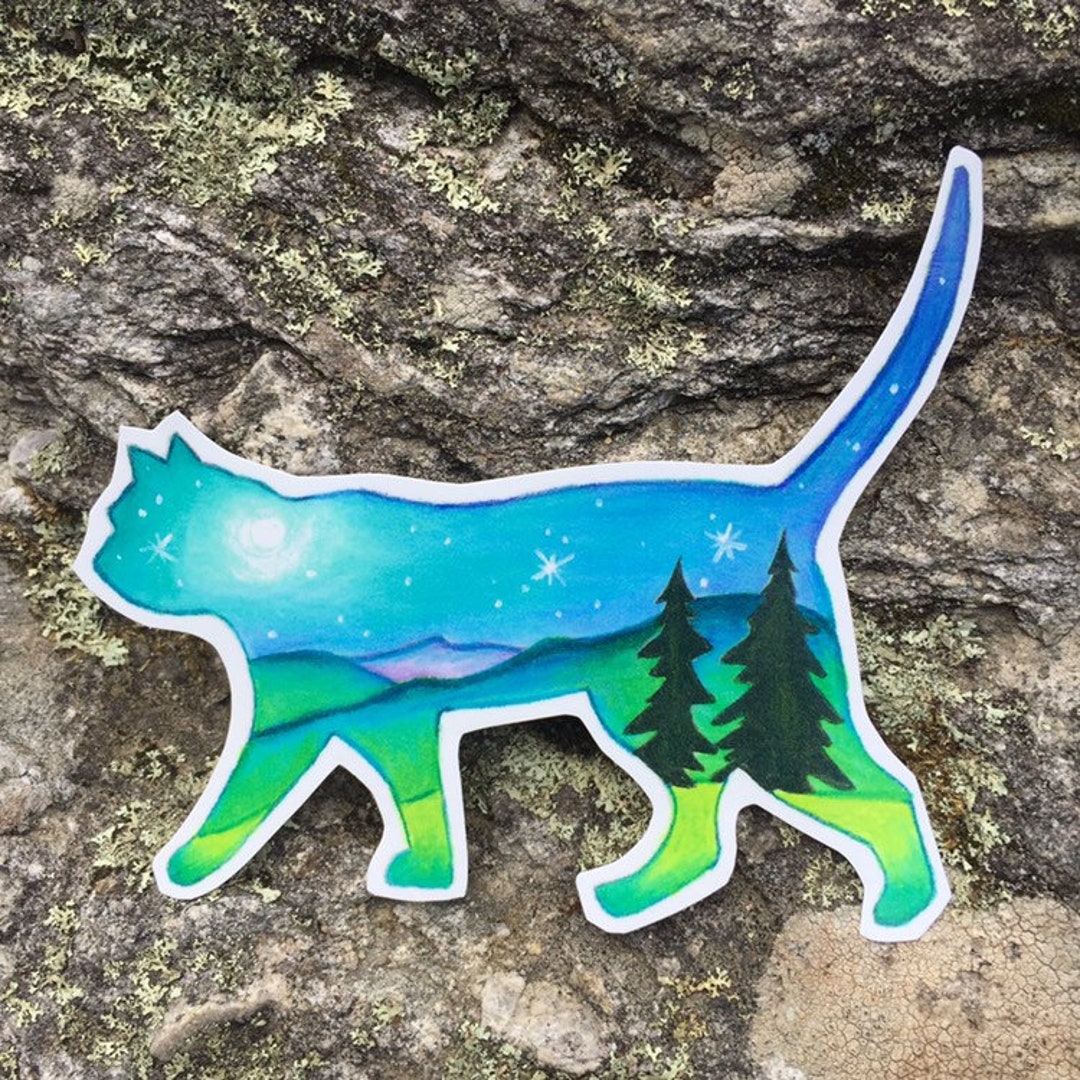 Cat Sticker - Etsy