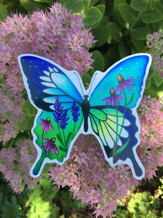 Butterfly Decal Sticker | Etsy