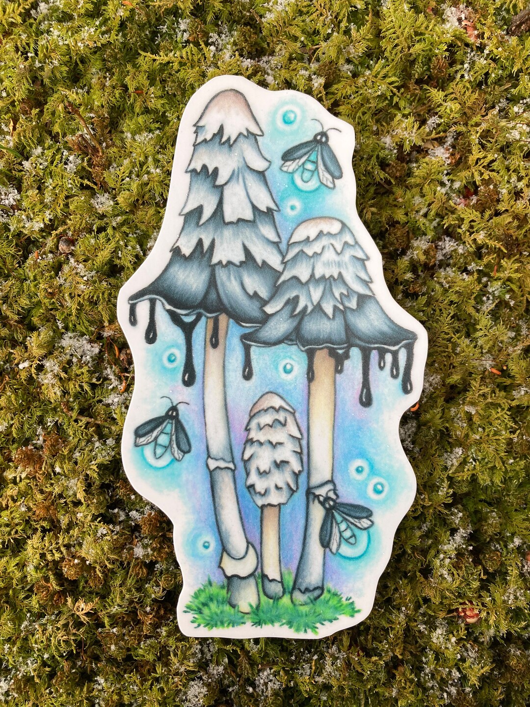 Shaggy Ink Caps and Blue Ghosts - Etsy