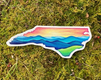 North Carolina Sticker | Etsy