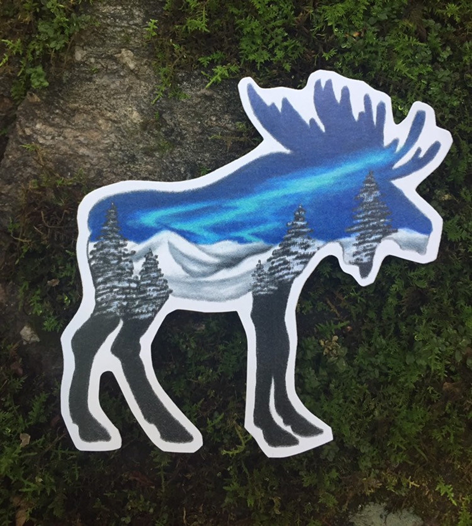 Moose Sticker - Etsy