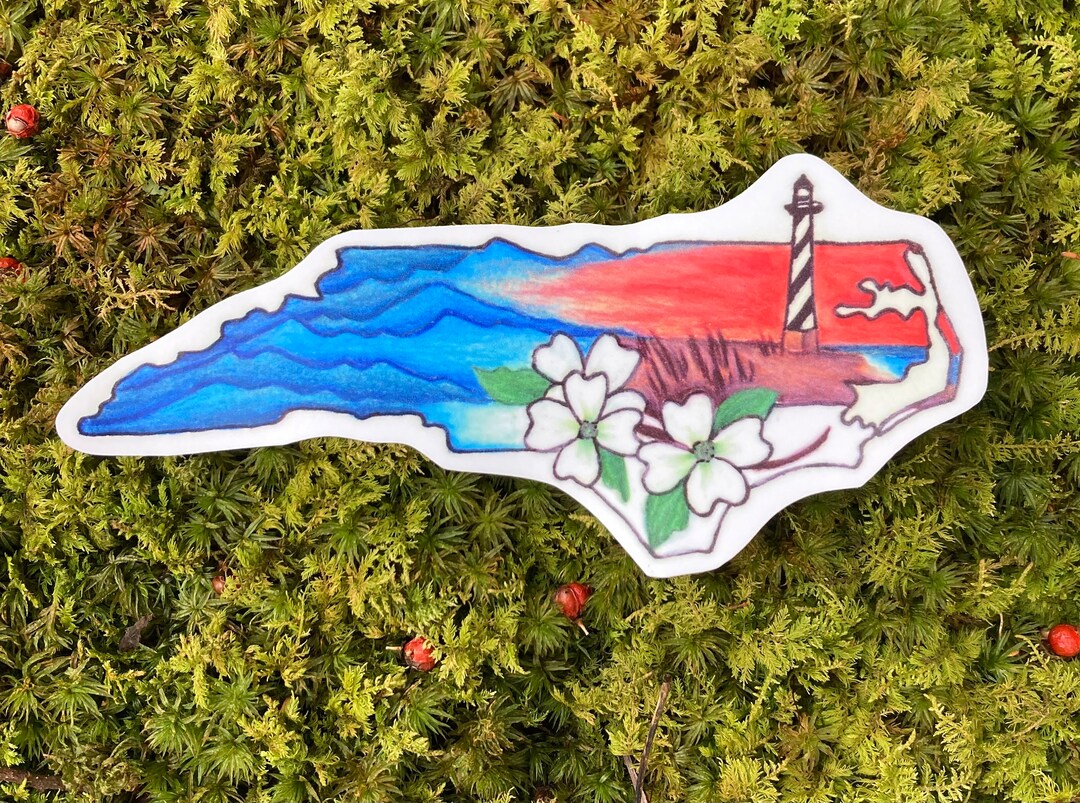 North Carolina Sticker - Etsy