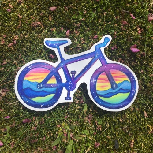 Mountain Bike Sticker | Etsy