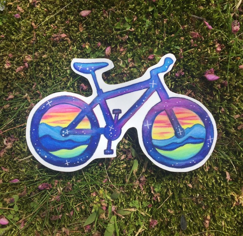 Mountain Bike Sticker | Etsy