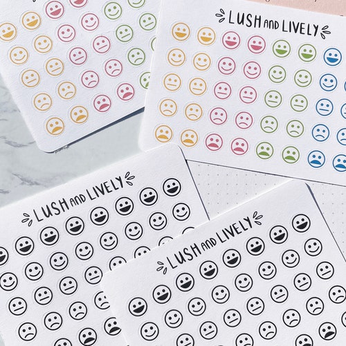 Planner Stickers // Mood Tracker Stickers // Bullet Journal - Etsy