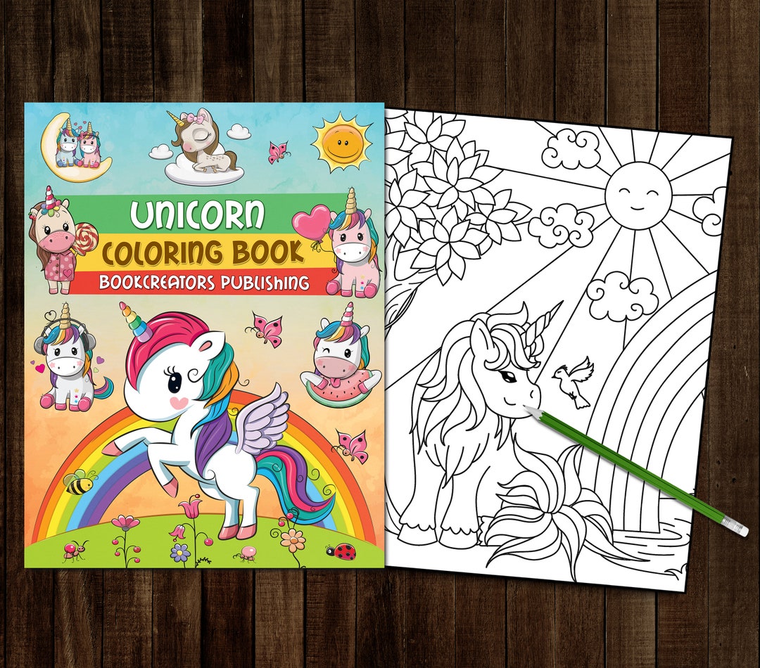 Printable Unicorn Coloring Book | 25 Coloring Pages PDF | 8.5" X 11 ...