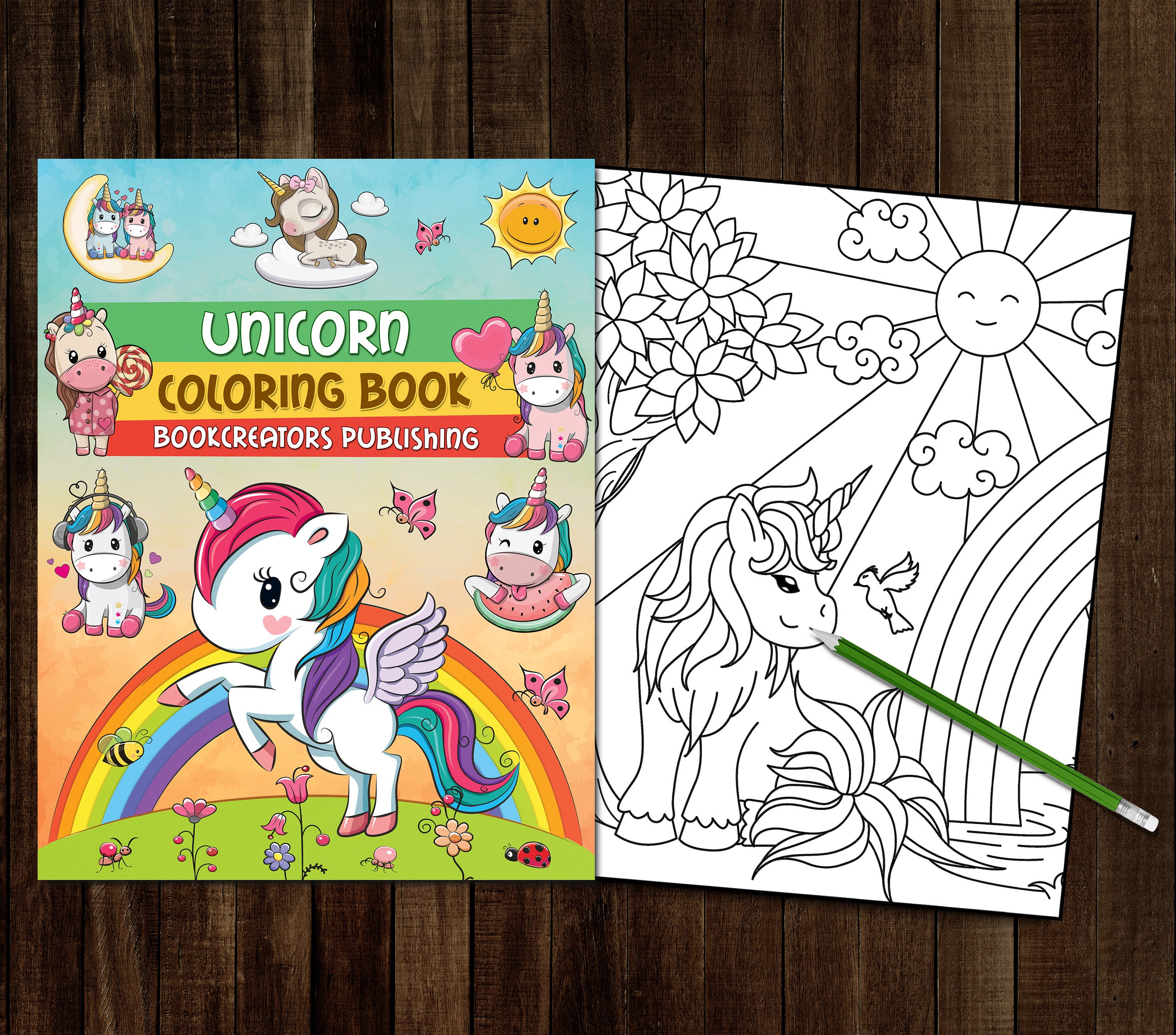 Printable Unicorn Coloring Book 25 Coloring Pages PDF 8.5 X 11 21.6 X ...