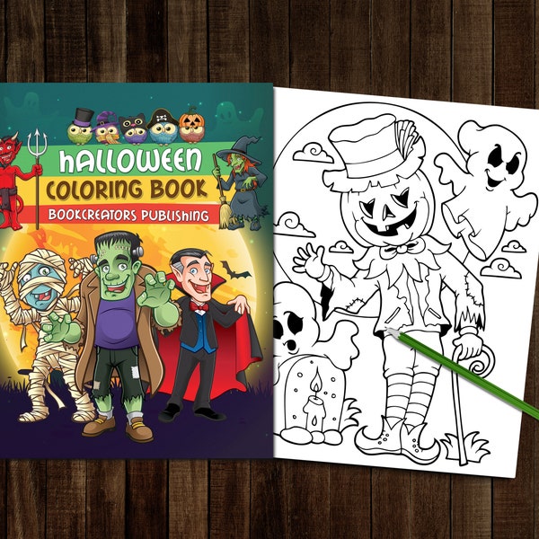 Dracula Coloring Book - Etsy