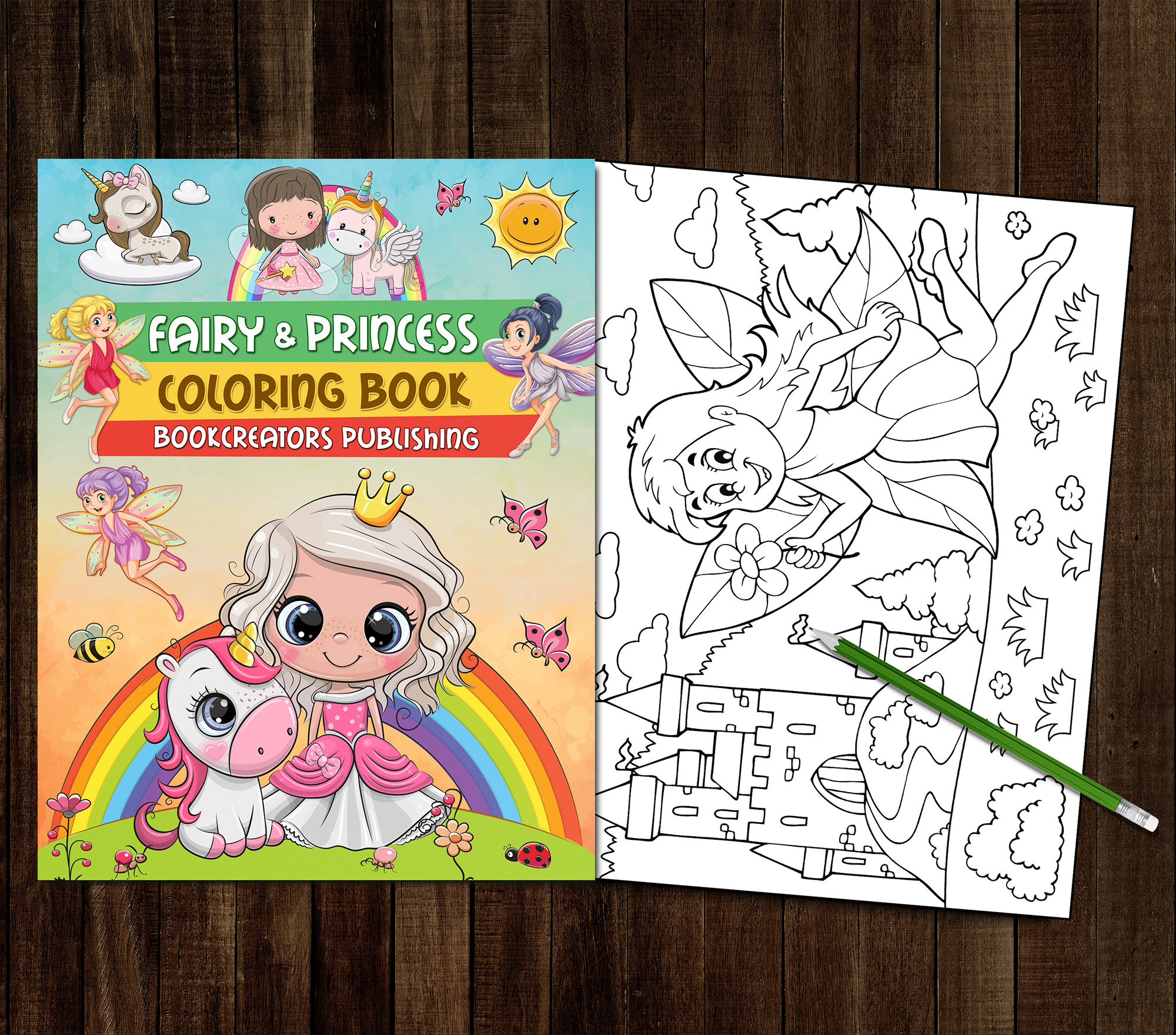Printable Fairy & Princess Coloring Book for Kids | 25 PDF Coloring ...
