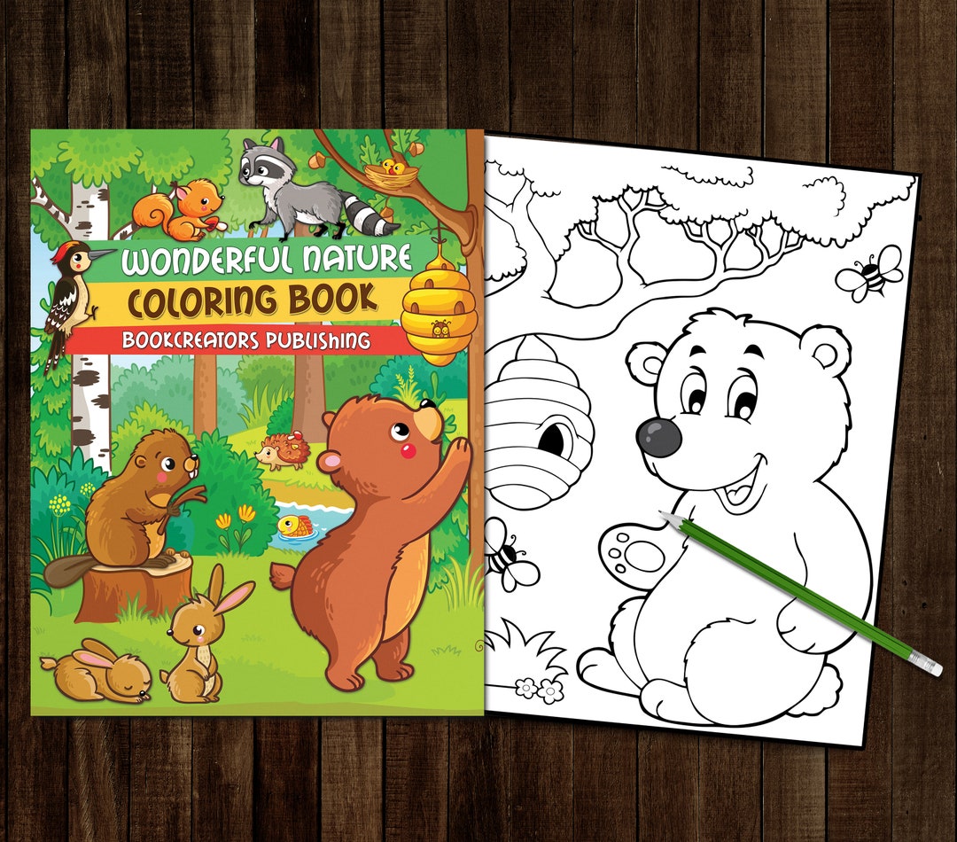 Printable Wonderful Nature Coloring Book for Kids | 25 PDF Coloring ...