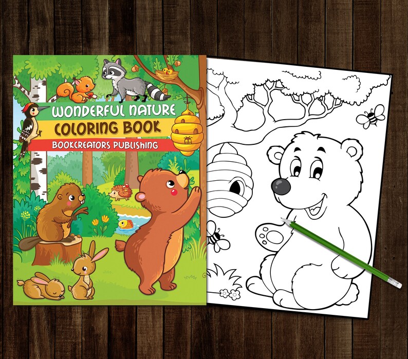 Printable Wonderful Nature Coloring Book for Kids | 25 PDF Coloring ...