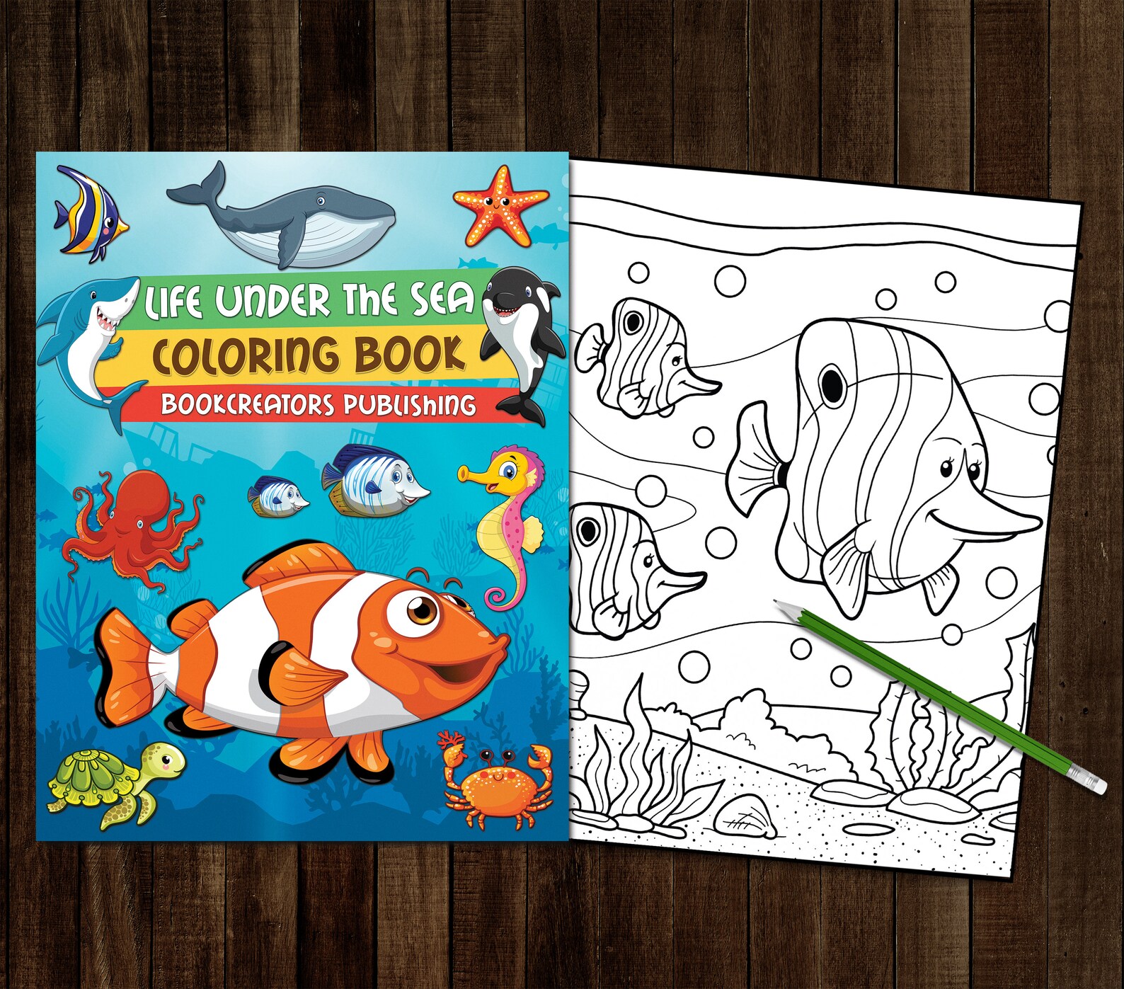 Printable Life Under the Sea Coloring Book 25 PDF Coloring - Etsy