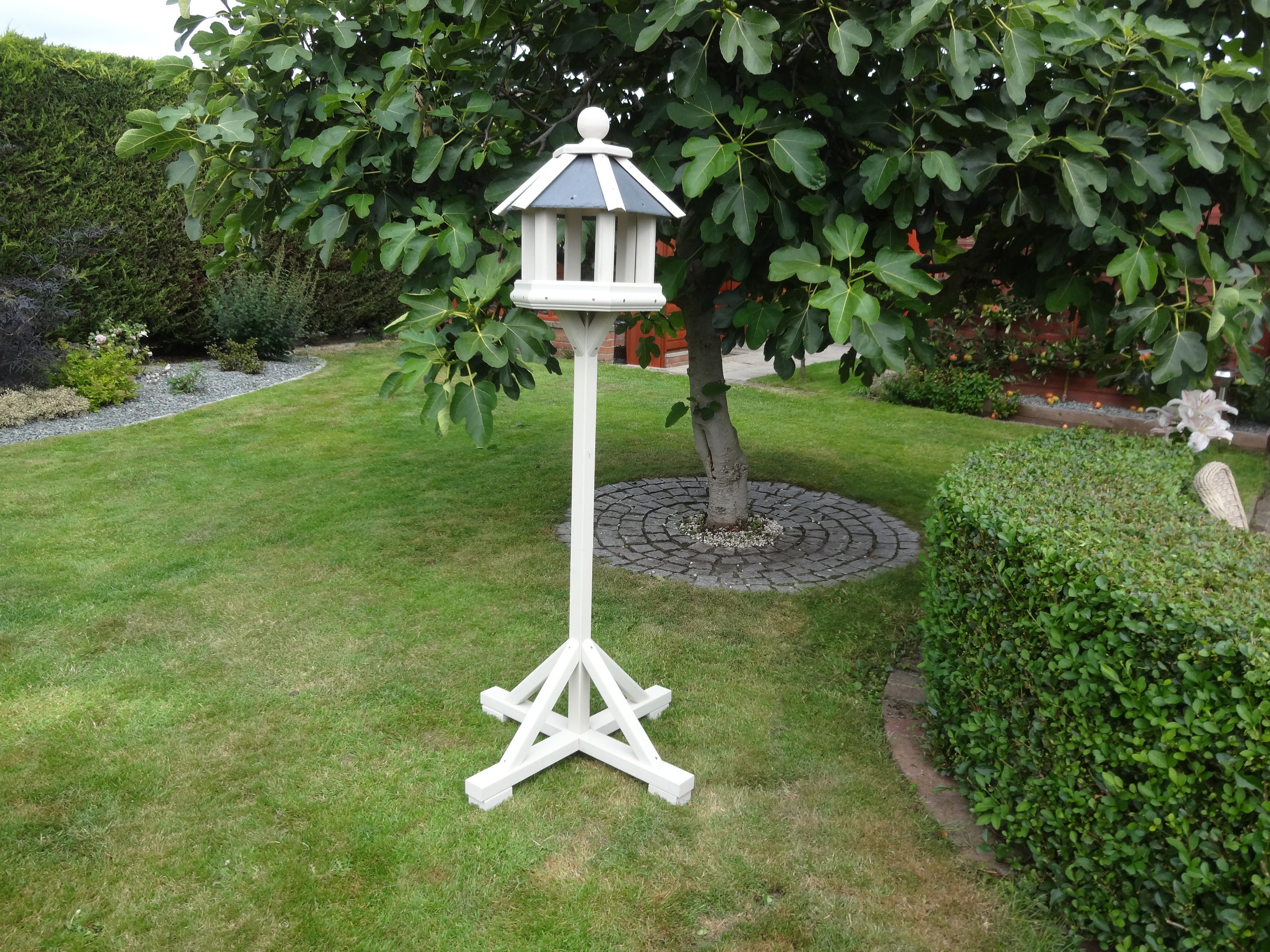 Handmade Hexagonal Bird Table: Natural Stone Slate Roof - Etsy UK