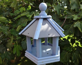 Bird Table Country Cream Hexagonal Bird Table Birdhouse With - Etsy UK