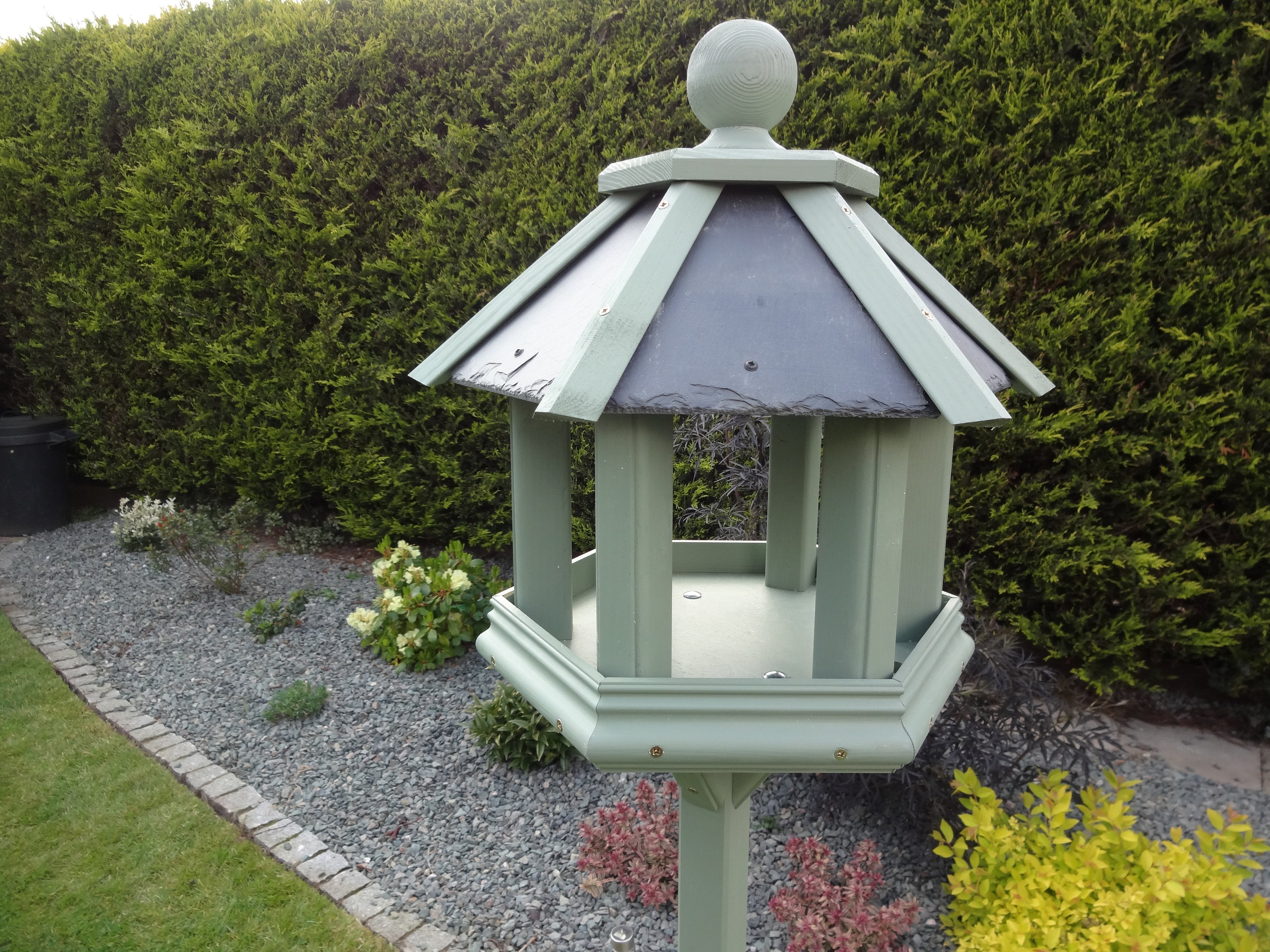 Bird Table Willow Hexagonal Bird Table Birdhouse With a - Etsy UK