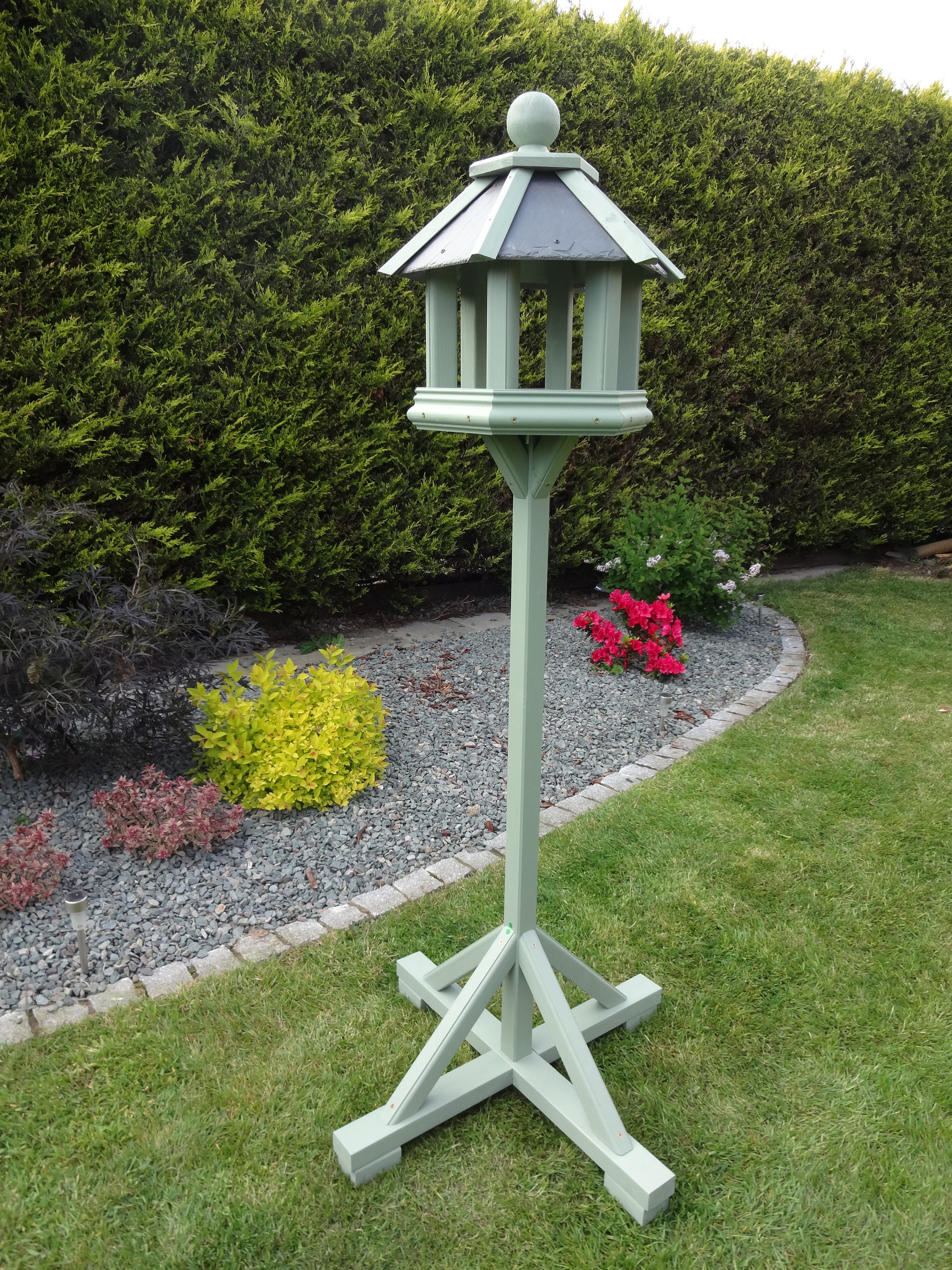Bird Table Willow Hexagonal Bird Table Birdhouse With a - Etsy UK