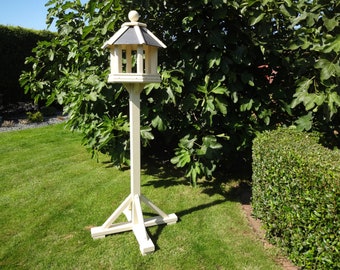 Bird Table Country Cream Hexagonal Bird Table Birdhouse With - Etsy UK