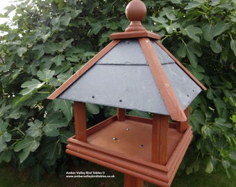 Bird Table, Country Cream Hexagonal Bird Table, Birdhouse With a ...