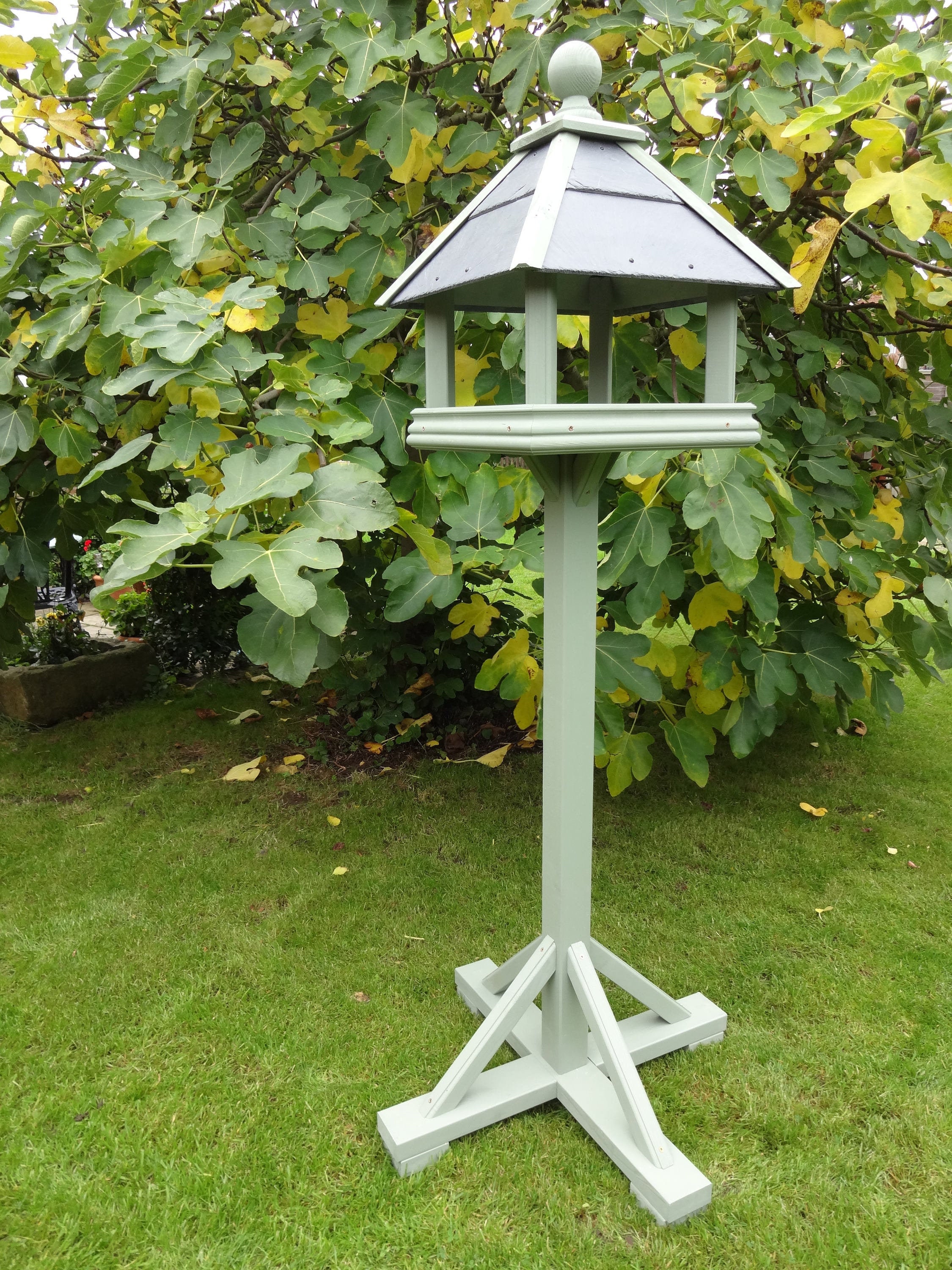 Bird Table, Willow, Large Belfry Bird Table, Birdhouse With a Natural ...