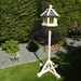 Bird Table, Country Cream Hexagonal Bird Table, Birdhouse With a ...