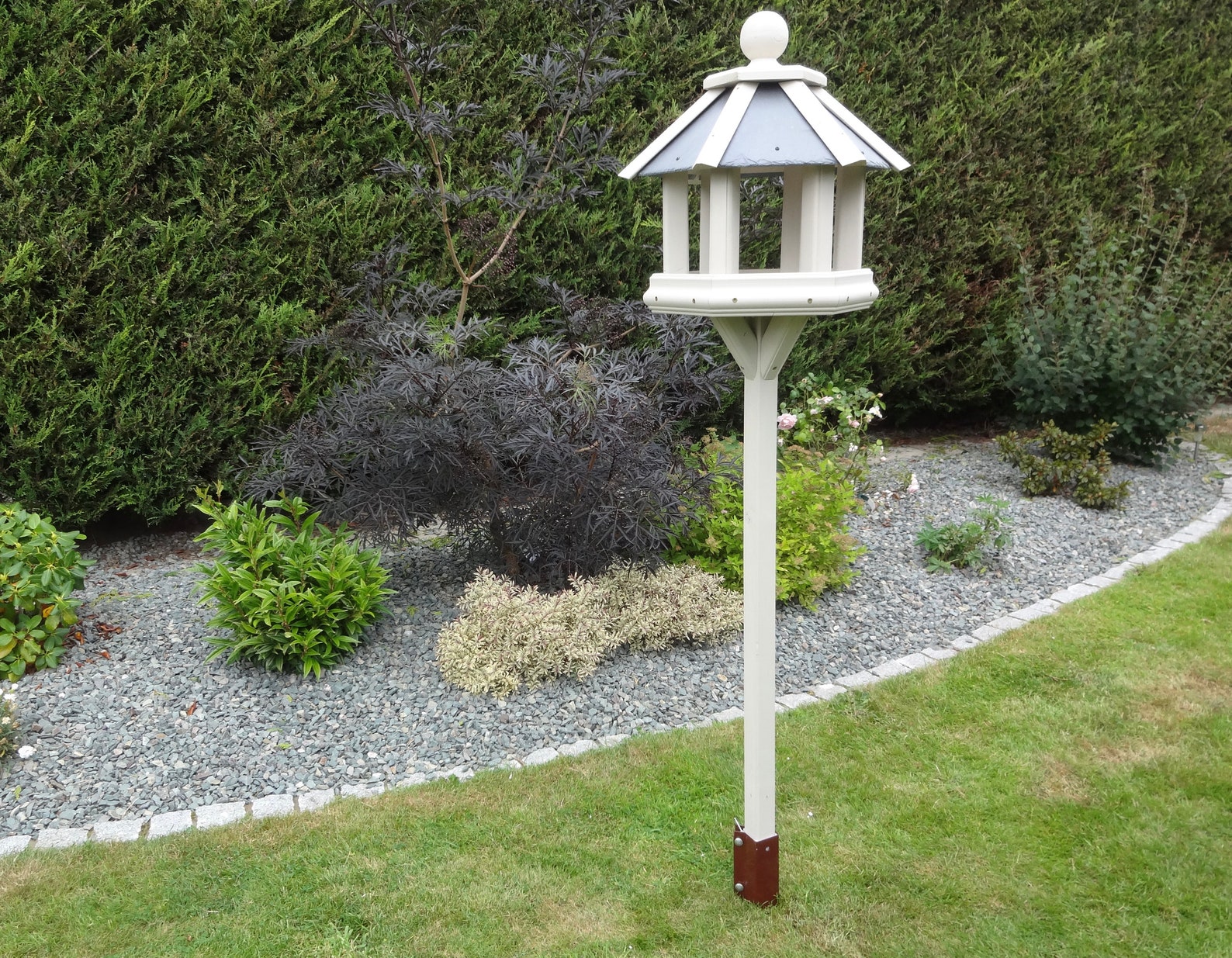 Handmade Hexagonal Bird Table: Natural Stone Slate Roof - Etsy UK