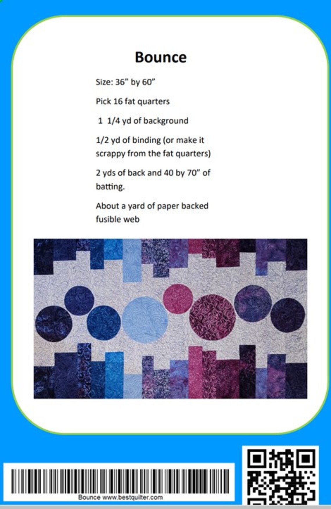 Bounce! PDF Quilt Pattern - Etsy