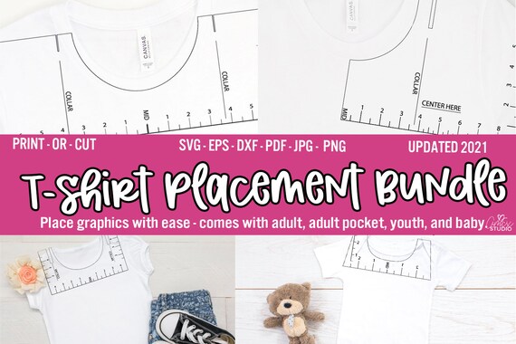 Pocket Placement Ruler SVG T-Shirt Guide, 59% OFF