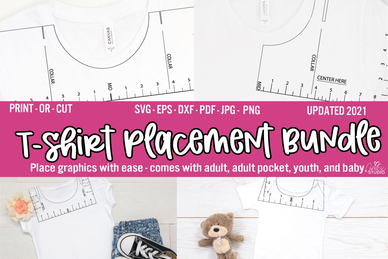 T-shirt Placement Ruler ULTIMATE Bundle | Etsy