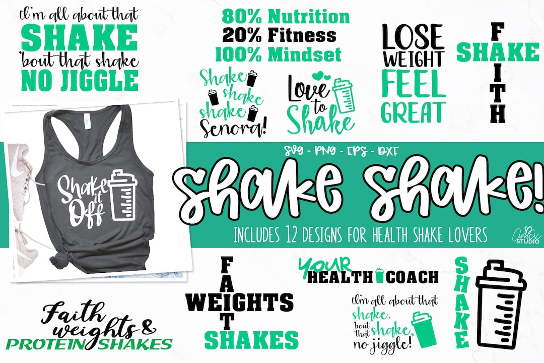 Health Shake SVG Bundle - Etsy
