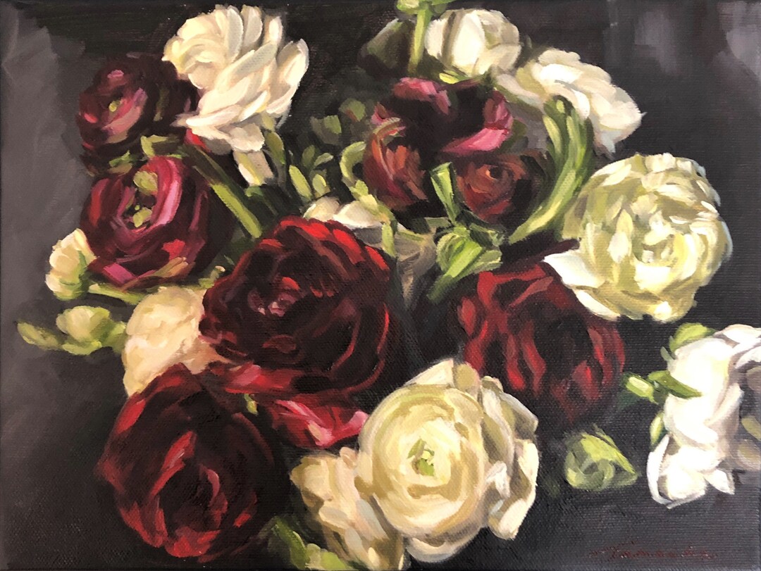 Oil Painting/ 12" X 9" / Impressionist / Original Art / Floral / Still ...