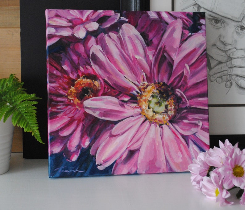 Oil Painting/ 12" X 12" / Floral Painting/ Impressionist/ Original Art ...