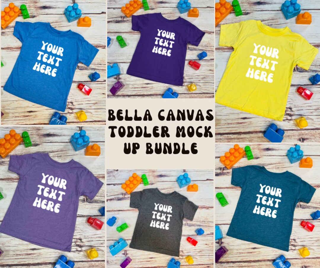 Toddler Shirt Mock up Bundle | Kid Shirt Mock up | Bella Canvas - Etsy