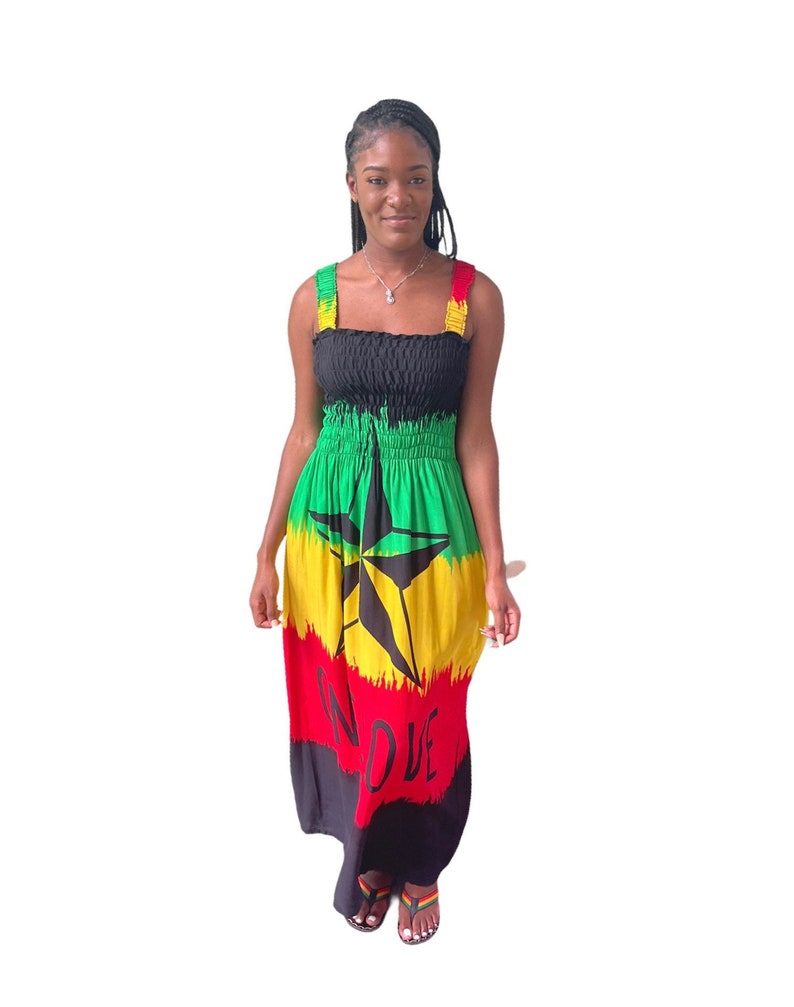 One Love Rasta Dress - Etsy