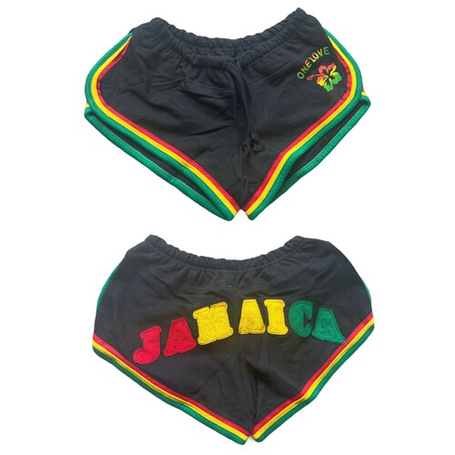 Rasta Tyedye Jamaica Shorts - Etsy