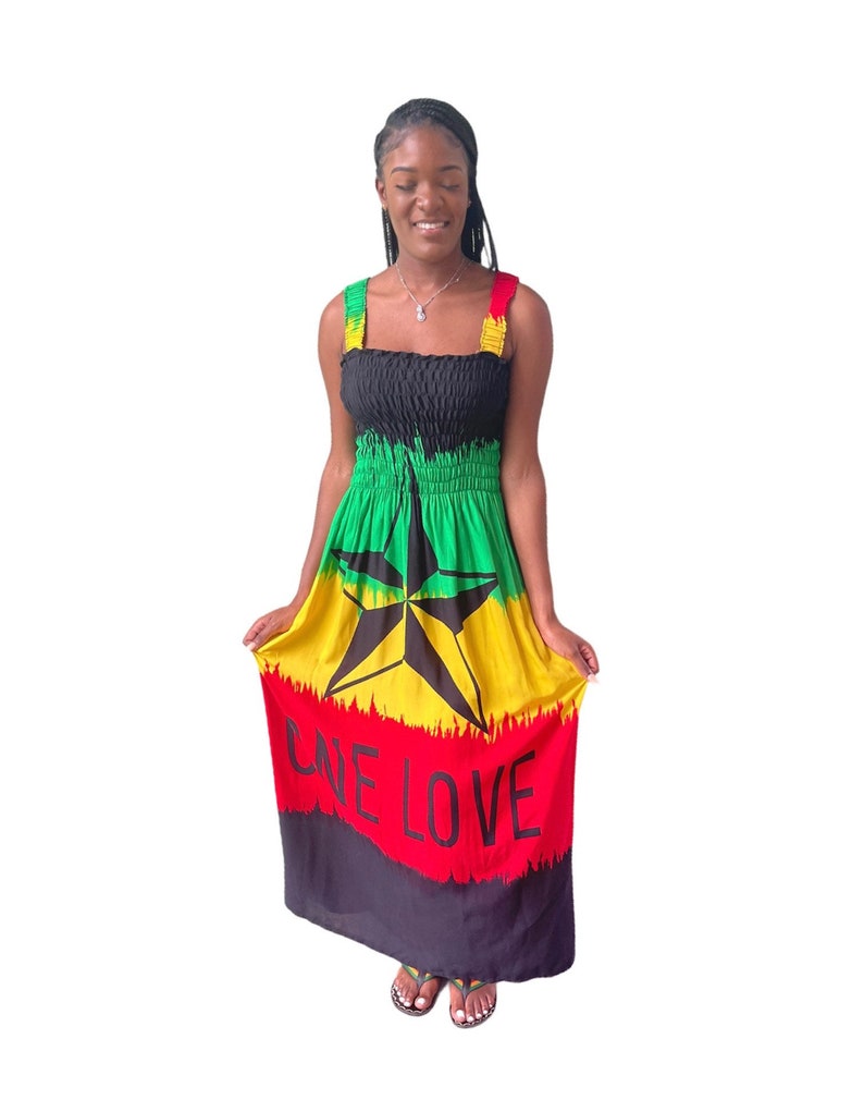 One Love Rasta Dress - Etsy