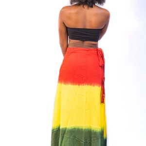 Rasta Wrap Skirt - Etsy