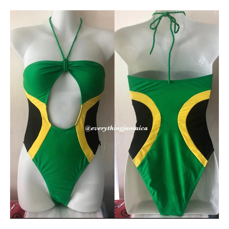 Jamaican Flag Monokini - Etsy