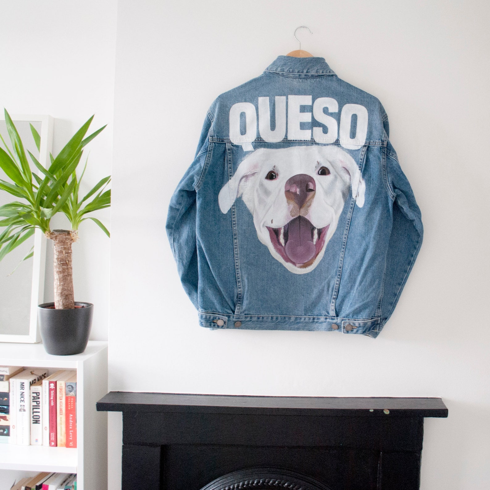 Adult Custom Pet Portrait Hand Painted Denim Jacket Full - Etsy