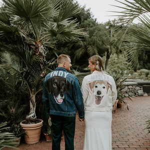 Adult Custom Pet Portrait Hand Painted Denim Jacket Full - Etsy