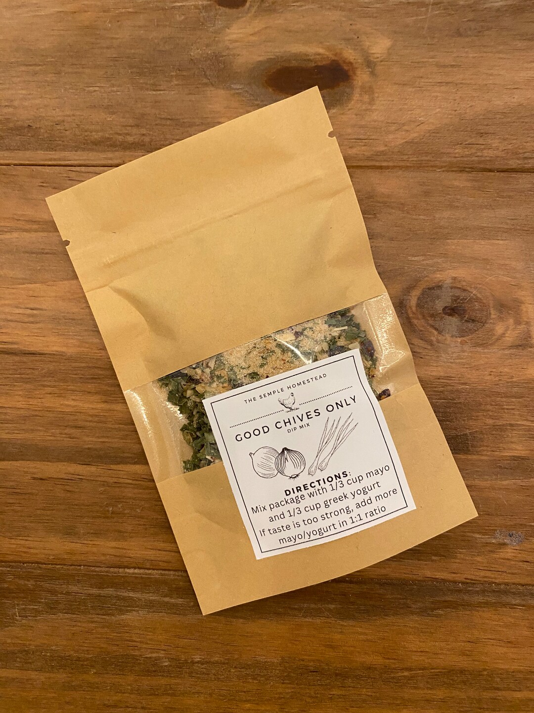 Good Chives Only *dip Mix* - Etsy