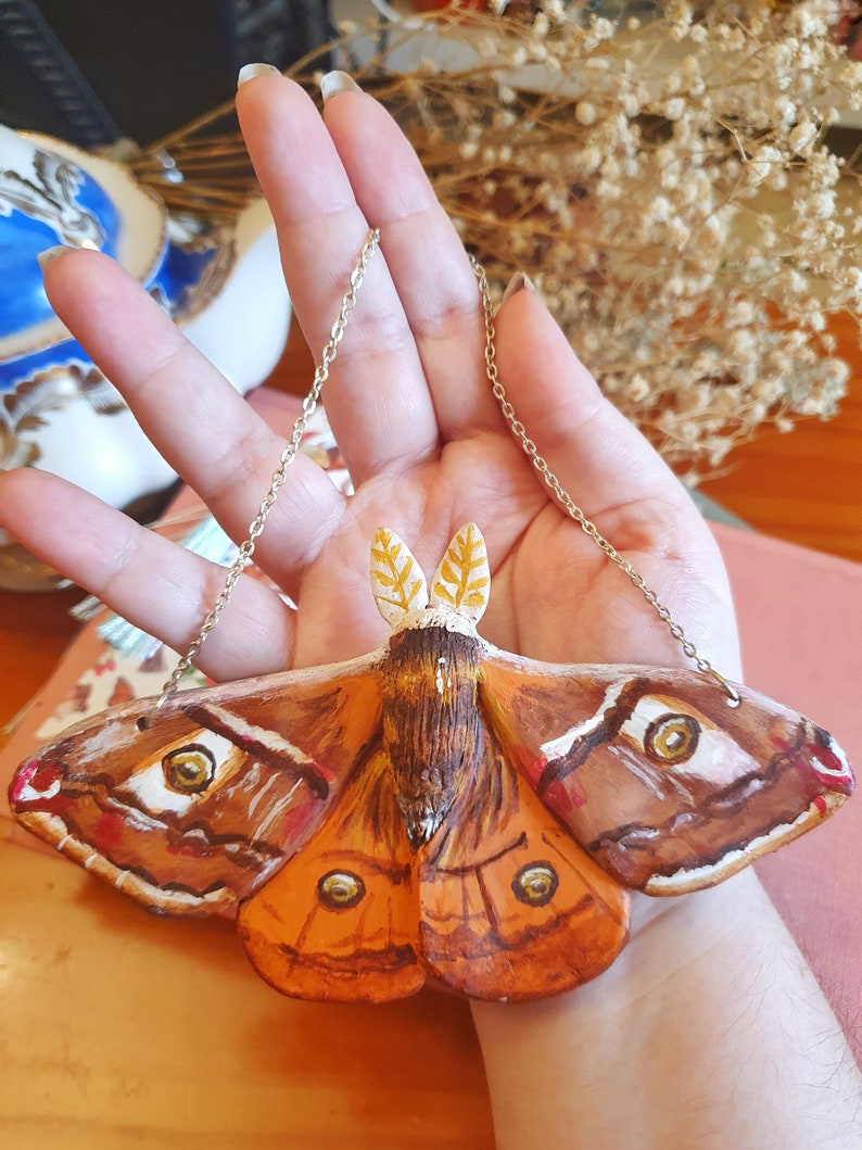 Luna Moth Wall Hanging for Magic Decoration Inspired in Cottagecore ...