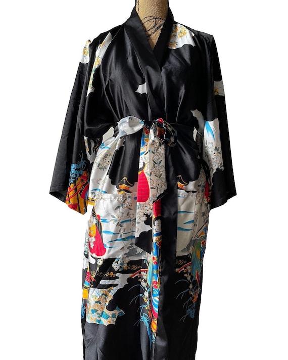 vintage silky kimono robe - Gem