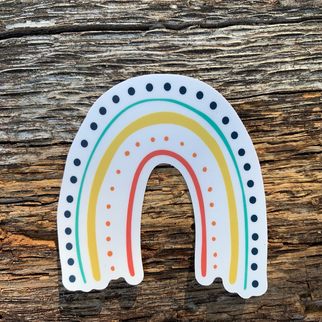 Rainbow Sticker Vinyl Stickers Laptop Sticker Best Friend - Etsy