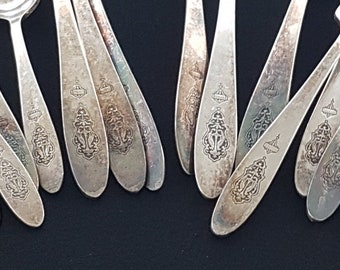 5 Antique Vintage Oneida Community Silverplate Round Bowl Gumbo Soup ...