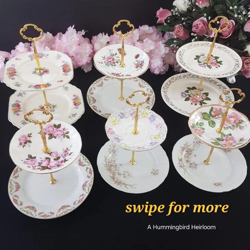 Afternoon Tea Plates - Etsy