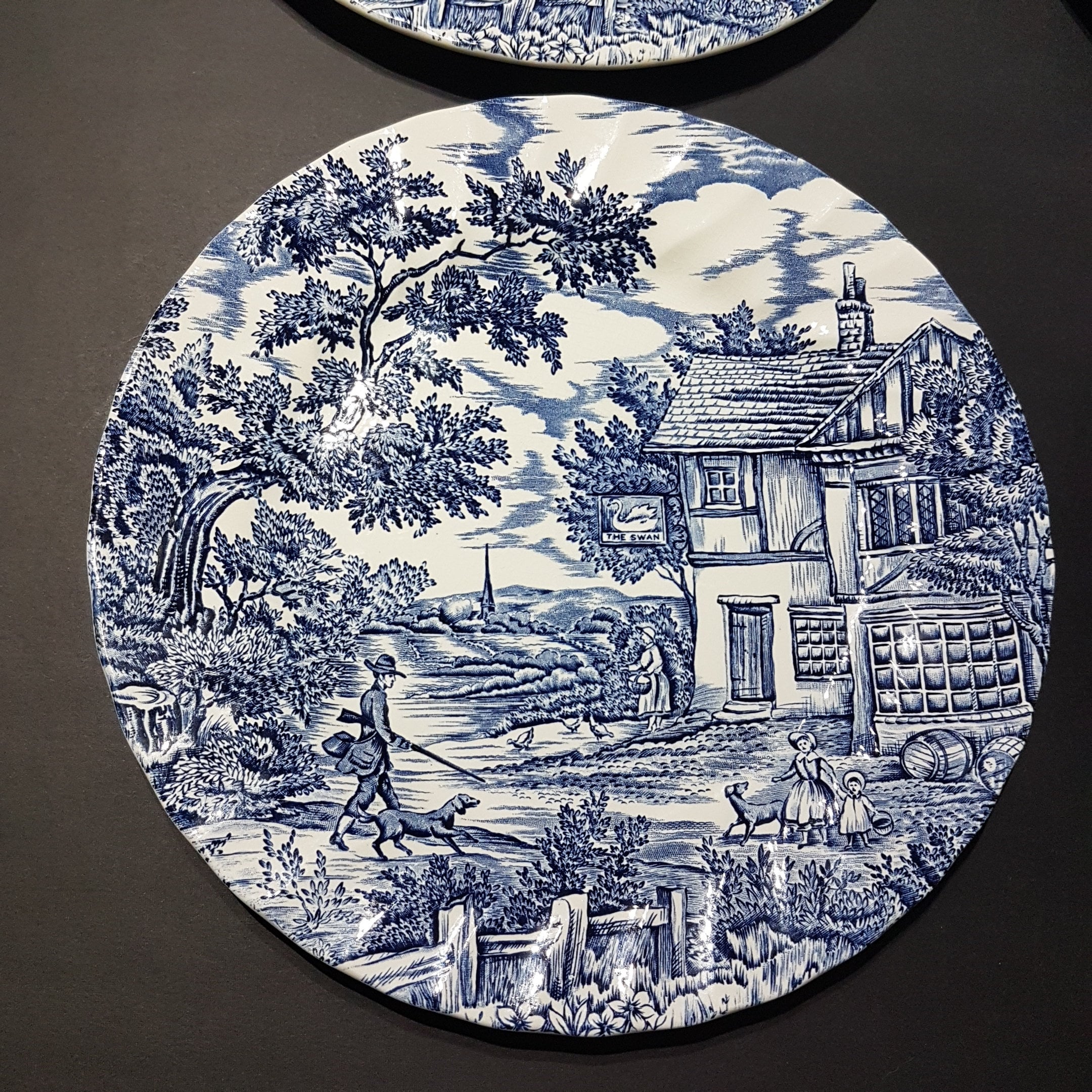 Dinner Plates, THE HUNTER by Myott Staffordshire, Set of 4 Vintage ...