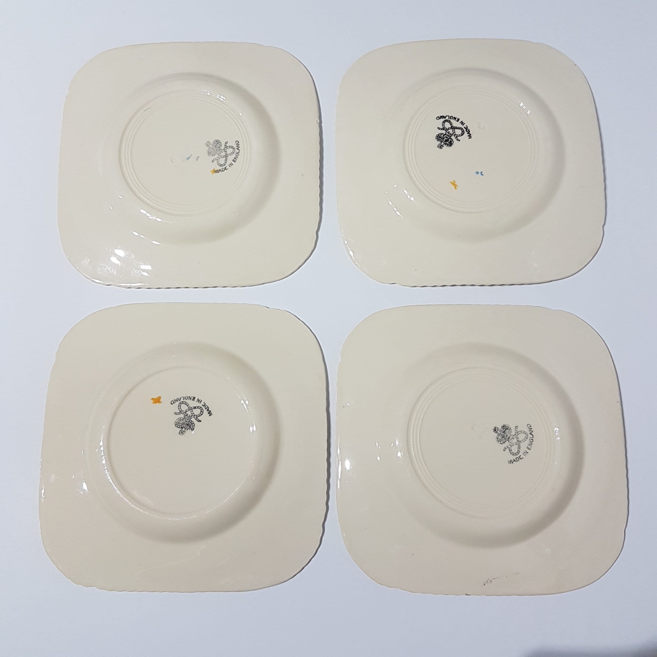 Myott Staffordshire England, Art Deco Side Plates, Set of 6, (1920-1949)